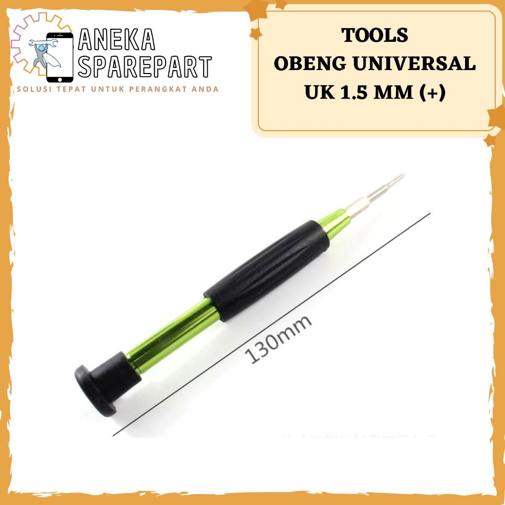 Jual TOOLS - OBENG SATUAN OBENG HP 1.5 MM + (PLUS) GREEN UNIVERSAL ...