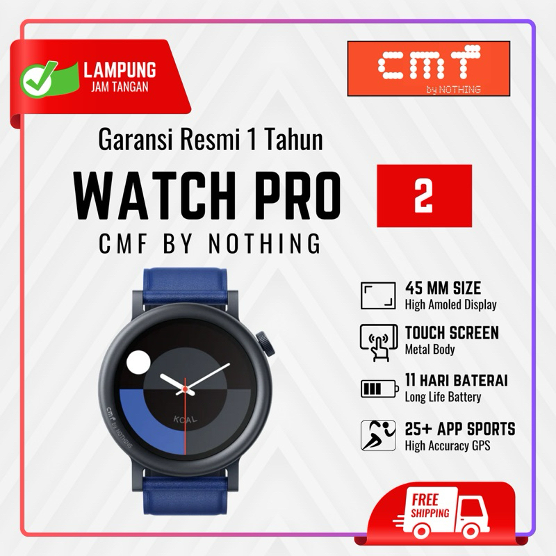 Jual CMF Watch Pro 2 By Nothing Smartwatch - Blue Navy | Shopee Indonesia