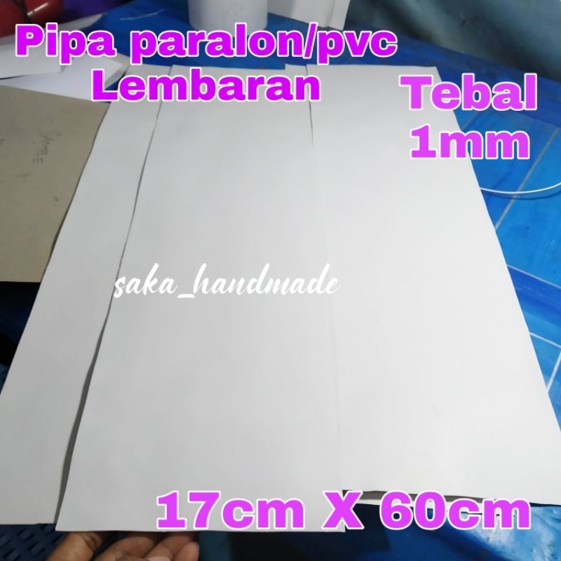 Jual PIPA PARALON/PVC LEMBARAN (17cm X 60cm) TEBAL 1mm | Shopee Indonesia