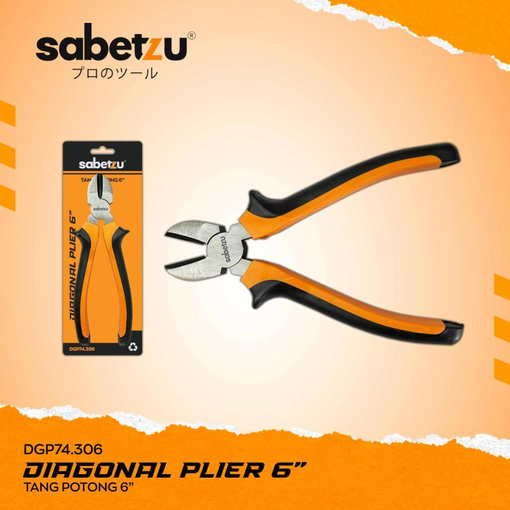 Jual SABETZU Sabetzu Tang Potong 6" Diagonal Sharp Cutting Plier Size 6 ...