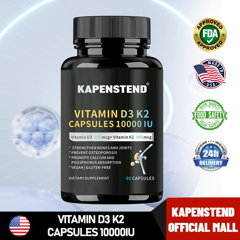 Jual Kapsul Vitamin D3 K2 KAPENSTEND 10000 IU Formula Kesehatan Tulang ...
