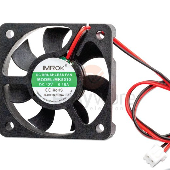 Jual DC 12V 2-Pin 50x50x10mm PC Computer CPU System Brushless Cooling Fan 5010 | Shopee Indonesia