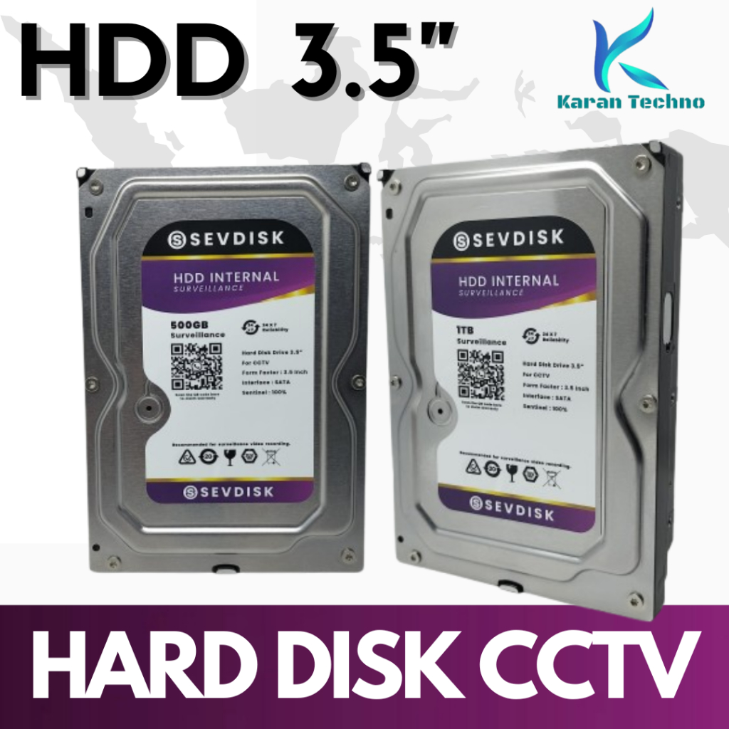 Jual Hard Disk Drive 3.5 " HDD Internal GB/1TB Sevdisk For CCTV DVR NVR ...
