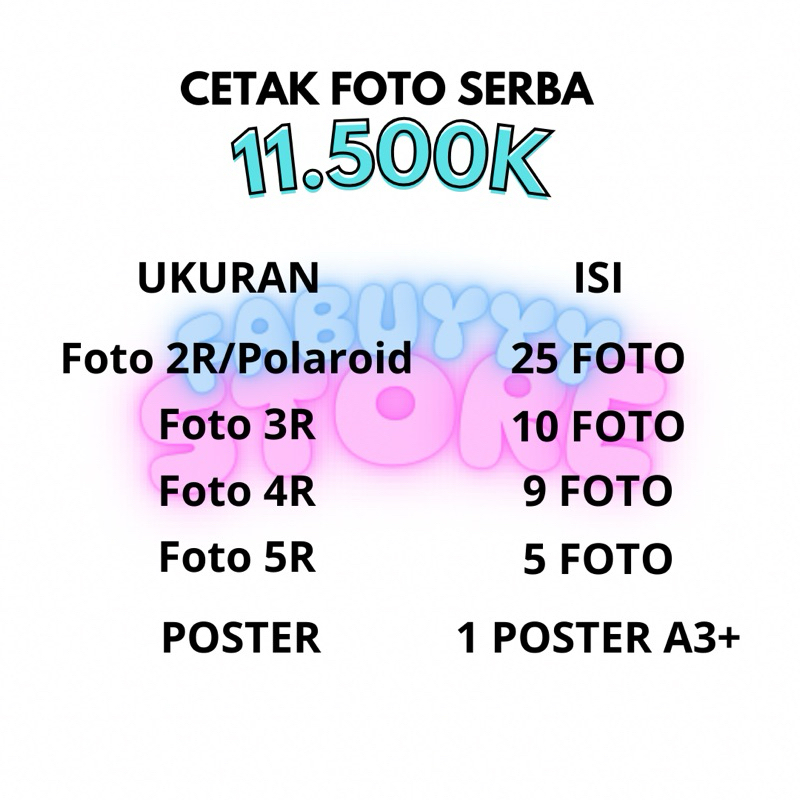 Jual *PROMO* Cetak Foto Serba 11.500K , cetak foto segala ukuran ...