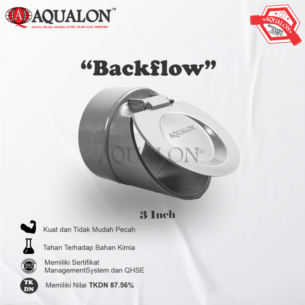 Jual BACKFLOW 3" - AQUALON / PENUTUP LUBANG AIR | Shopee Indonesia