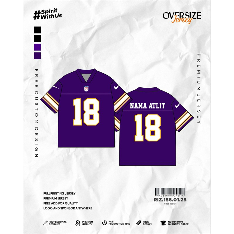 Jual Jersey boxy streetwear oversize custom fullprinting | Shopee Indonesia
