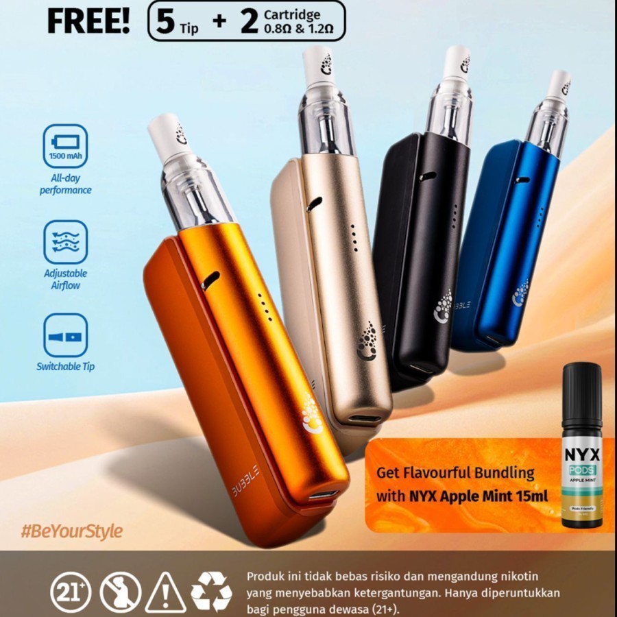 Jual Bubble Pod Kit Bundling Edition + Salt Nic 15ML Authentic by ...