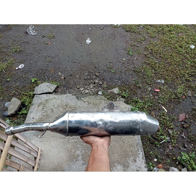 Jual selencer trail hyosung rx 125 original copotan | Shopee Indonesia