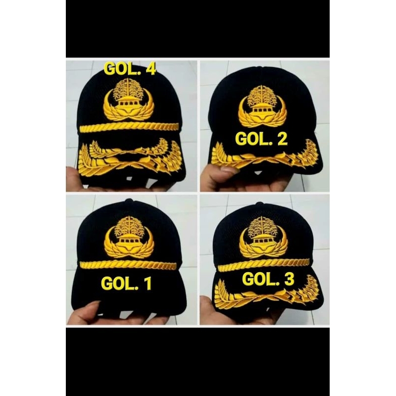 Jual costum topi korpri golongan 1/2/3 dan 4 bahan dobelmes | Shopee ...