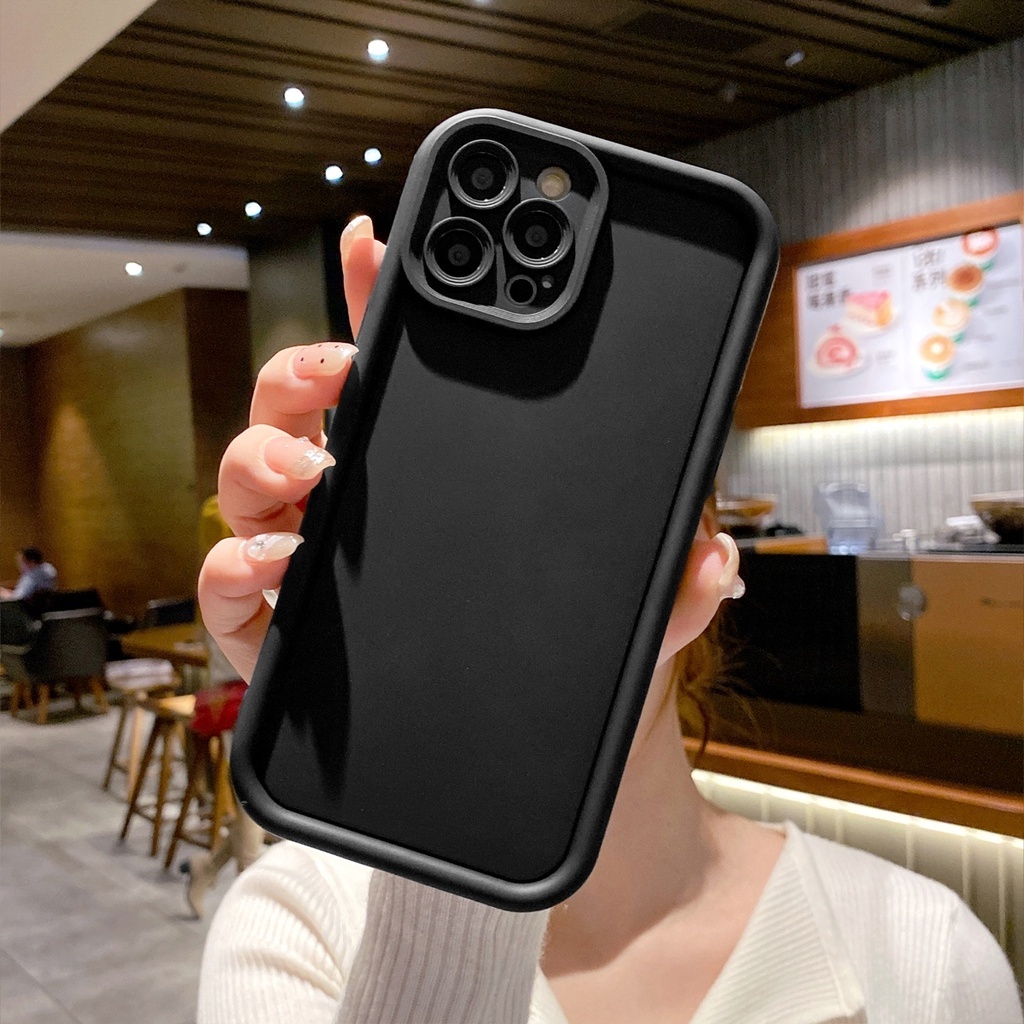 Jual AG- SOFT CASE MATTE ROSE FULL BLACK OPPO A5X A5 2025 A5i A3S C1 A15 A15S A16E A16K A17 A3 ...