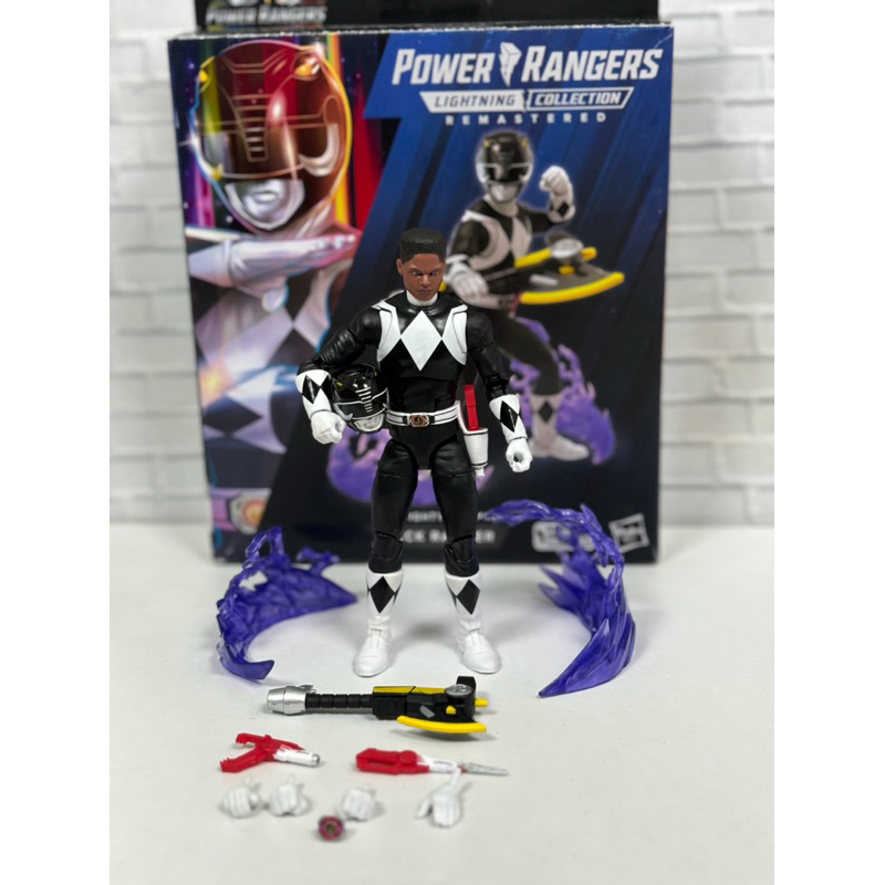 Jual Hasbro MMPR Black Ranger Lightning Collection Remastered 30th ...