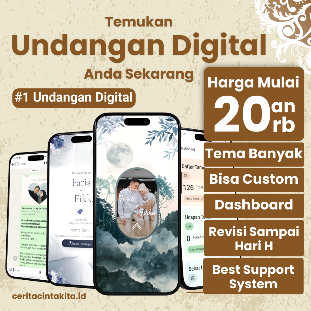 Jual UNDANGAN FOTO ATAU TANPA FOTO, UNDANGAN DIGITAL PERNIKAHAN ...