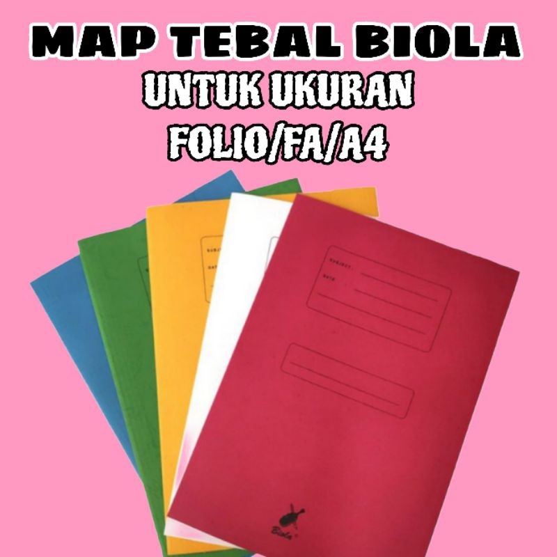 Jual MAP MERK BIOLA BAHAN TEBAL UNTUK DOKUMEN UKURAN A4/F4/FOLIO ...