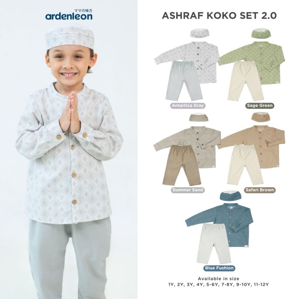 Jual Ardenleon - Ashraf Koko Set & Peci - setelah koko anak muslim hari ...