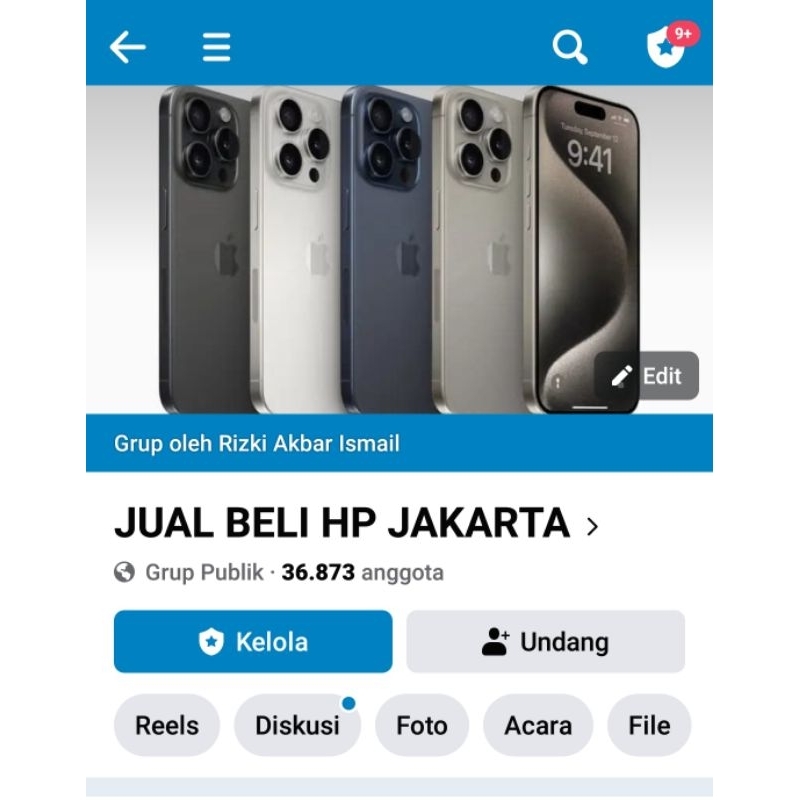 Jual grup Facebook jual beli hp jakarta 36.000 anggotau | Shopee Indonesia