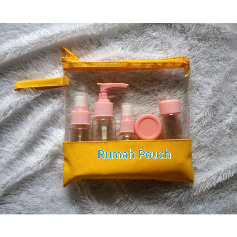 Jual pouch cosmetik kuning transparan | Shopee Indonesia