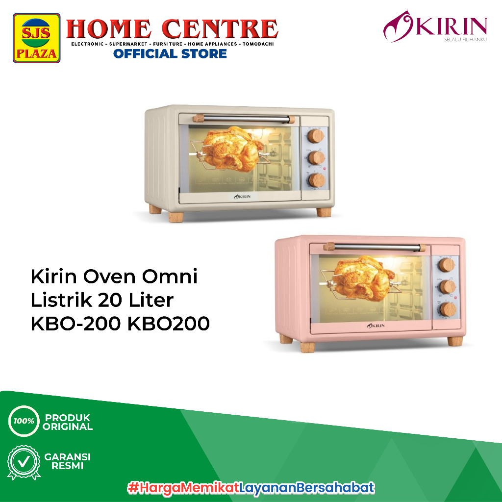 Jual Kirin Oven Omni Listrik 20 Liter KBO-200 KBO200 / KBO200 Low Watt WHITE dan PINK | Shopee ...