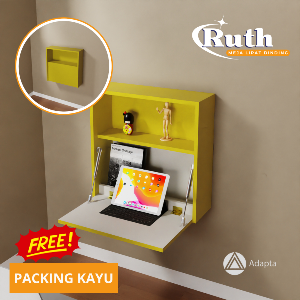 Jual Adapta - Meja Kerja Lipat Rak Dinding Minimalis - Meja Gantung Floating Desk Minimalis ...