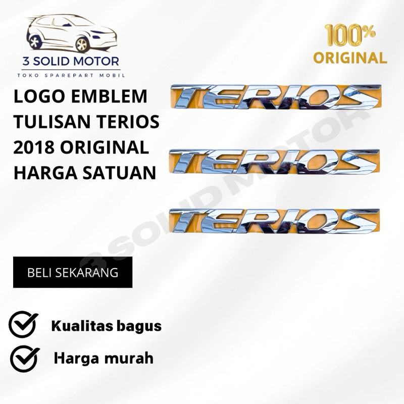 Jual Logo Emblem Tulisan Terios 2018 Original | Shopee Indonesia