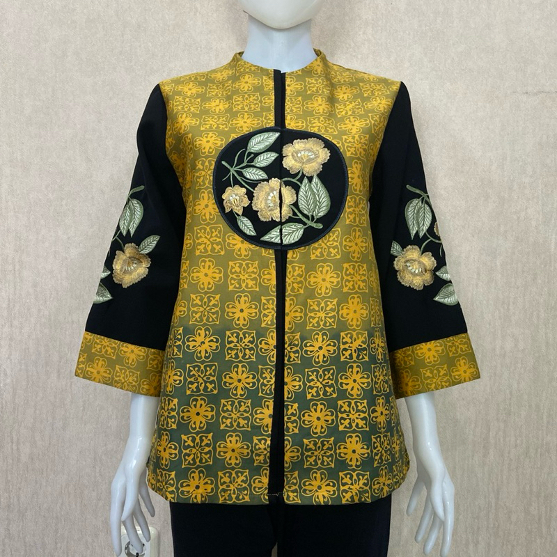 Jual Atasan Batik Wanita Blouse Cewek Premium Bordiran Exclusive Elegan ...