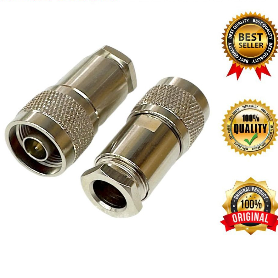 Jual Konektor N male to RG8 Kabel Coaxial RG 8 Koaxial Cable ke Connector Clamp | Shopee Indonesia
