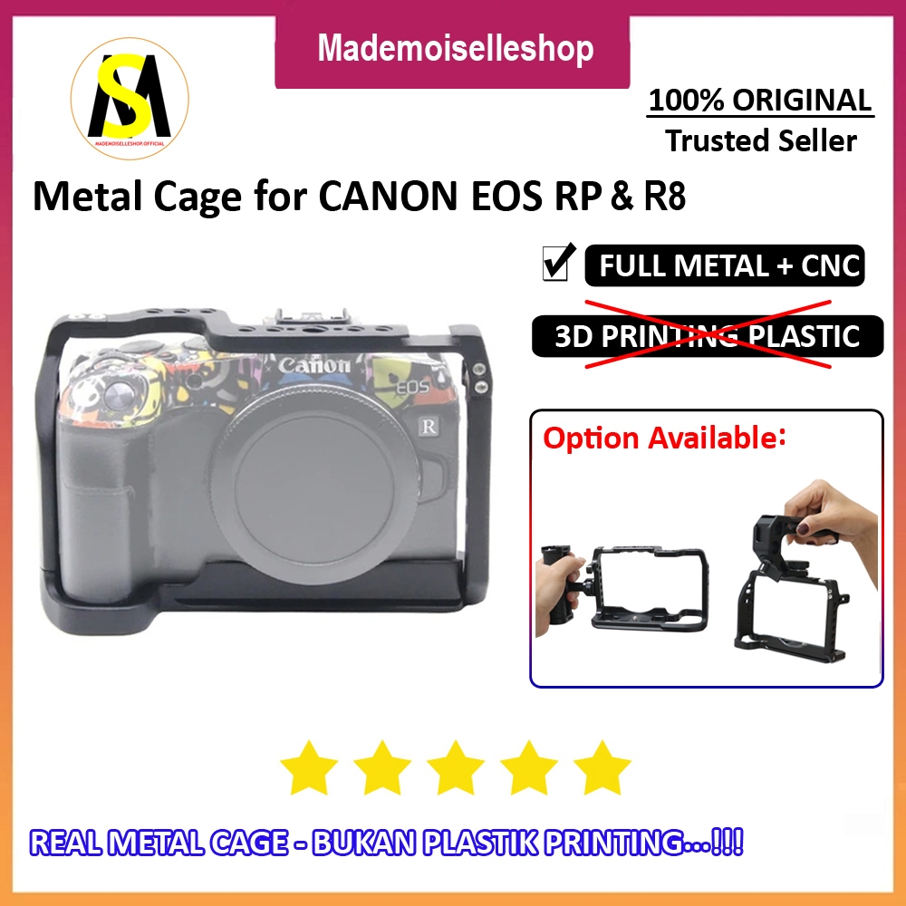 Jual Aluminium Metal Cage Rig for Canon EOS RP EOS R8 - Movie Cage ...