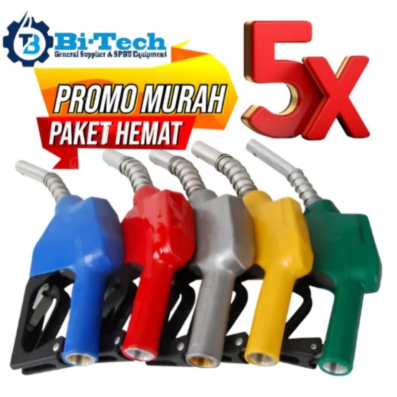 Jual Paket Hemat Automatic Nozzle Polos Tipe 11A 3/4" Nosel Nozzel Gun ...