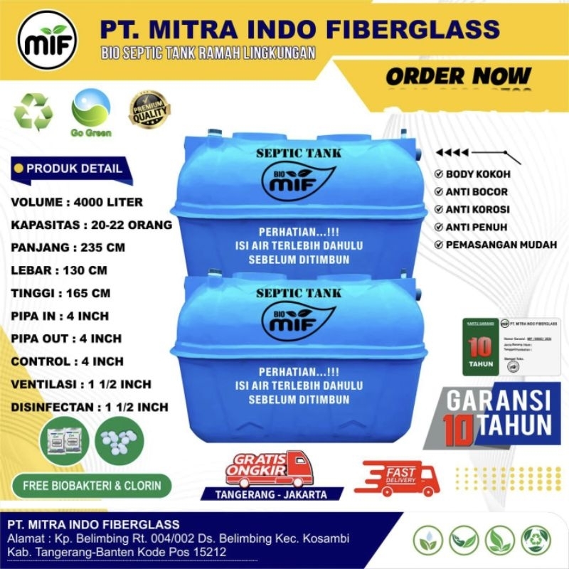 Jual septic tank 4000 liter,Biotech,Biotaff,biotank,biomiff | Shopee ...