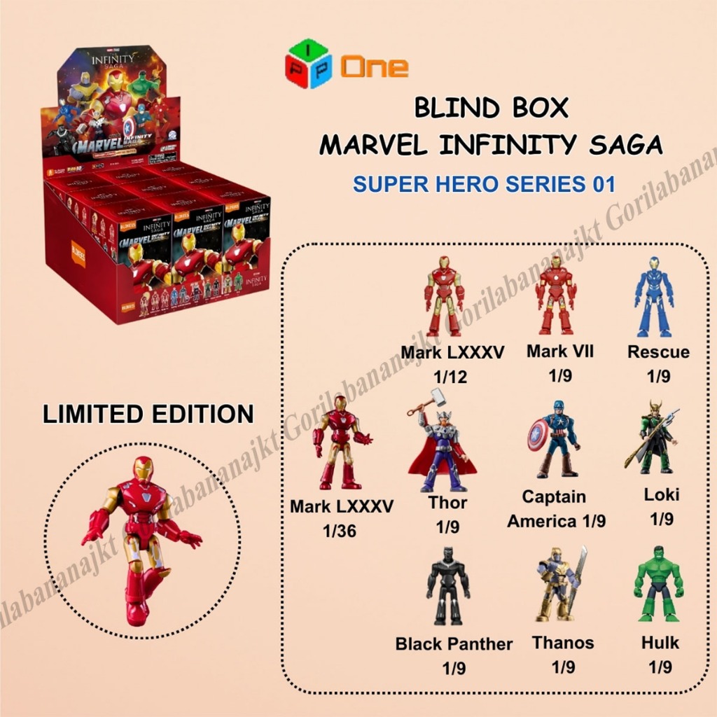 Jual Blokees Iron Man marvel Infinity Saga Gv 01 Super Alliance Blind ...