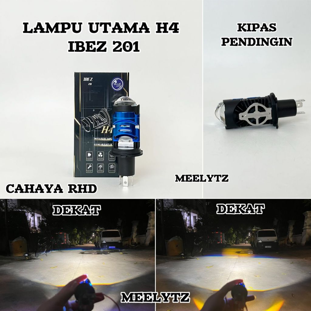 Jual IBEZ 201 - Lampu utama H4 LED Purple Lens | Shopee Indonesia