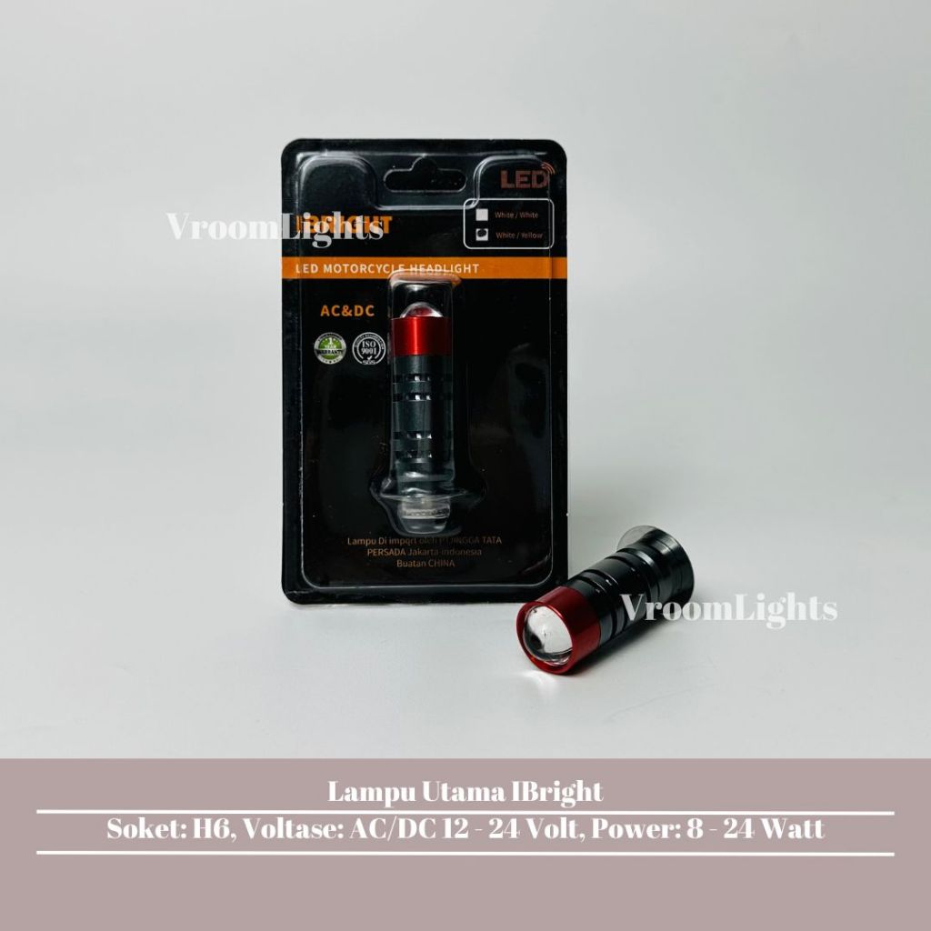 Jual IBRIGHT Lampu Utama H6 IT LED Laser AC DC | Shopee Indonesia