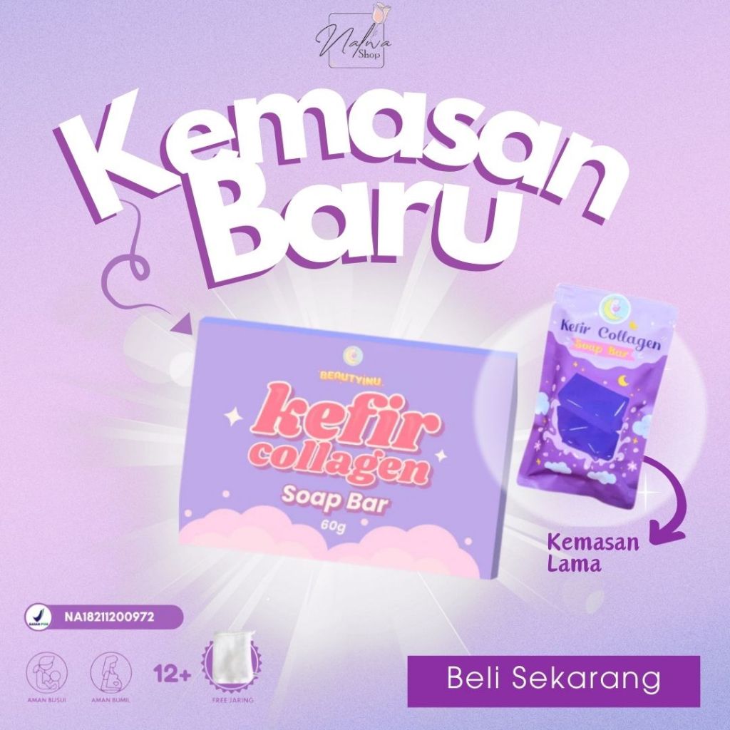 Jual Sabun Kefir Collagen Beautyinu Sabun Pemutih Badan Original 60 gr ...