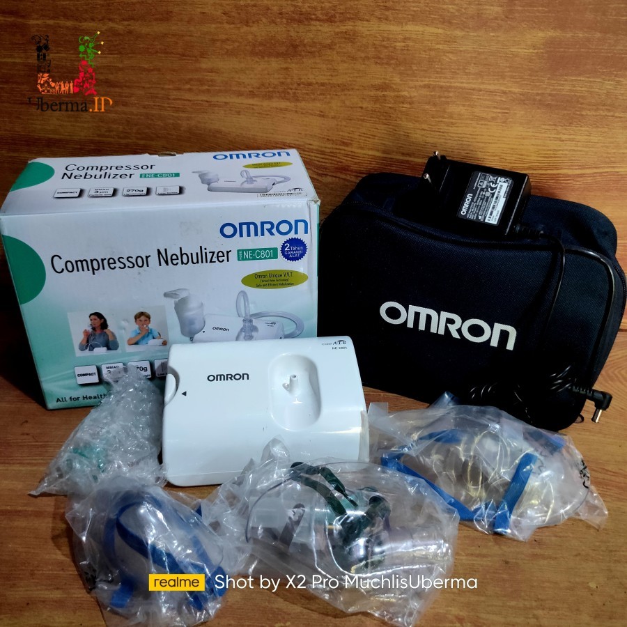 Jual OMRON NEBULIZER NE-C801 / ALAT UAP / COMPRESSOR NEBULIZER | Shopee ...
