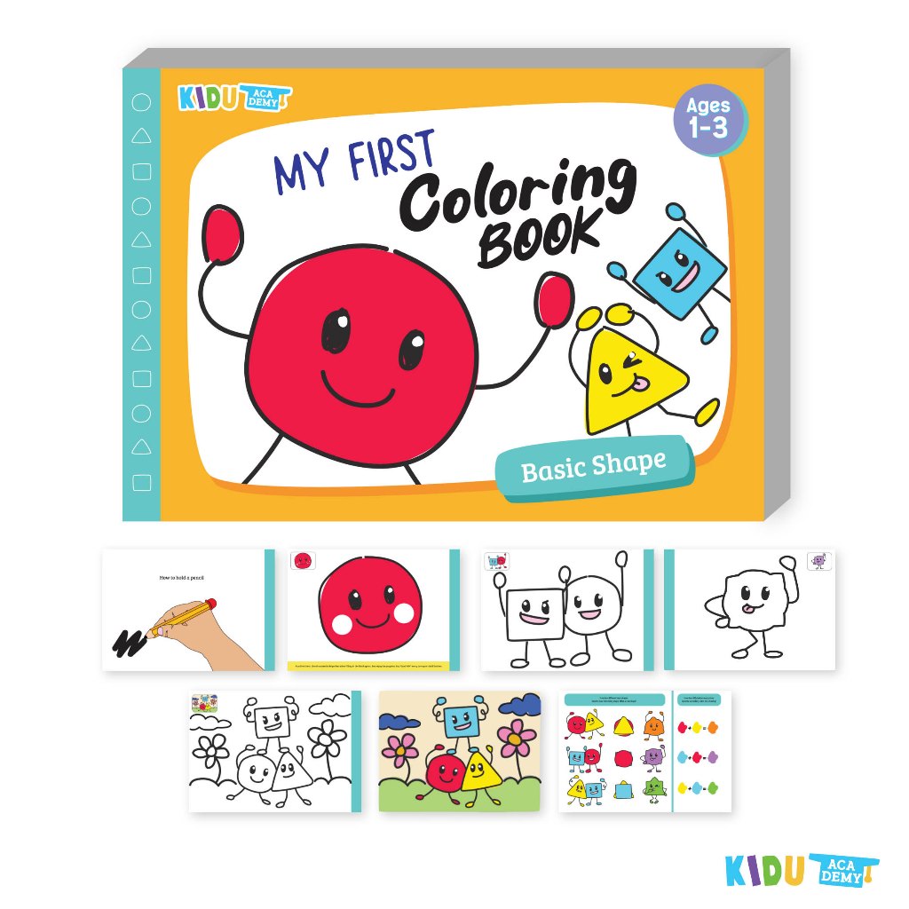Jual Kidu Academy My First Coloring Book Basic Shape Buku Aktivitas ...