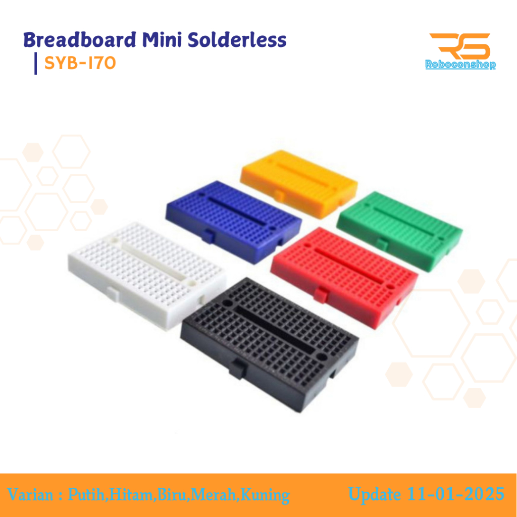 Jual Breadboard SYB-170 Mini Solderless Breadboard Mini 170 Project ...