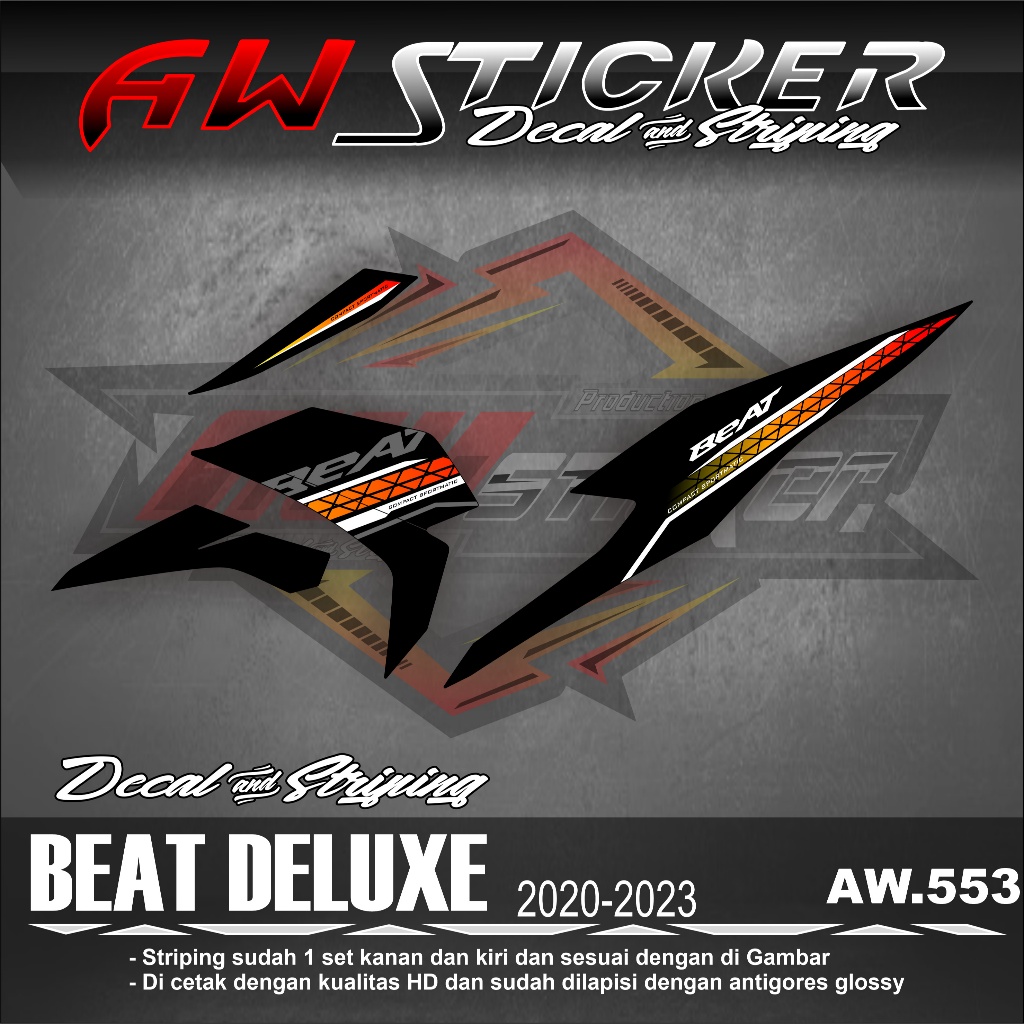 Jual Striping Beat New Beat deluxe Beat New Esp New Street 2020 2021 ...