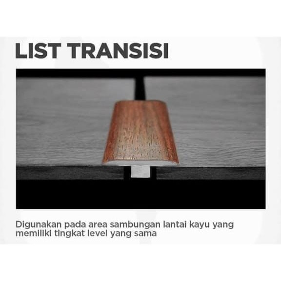 Jual LIST TRANSISI LANTAI PVC / LIS LANTAI / LIST PINTU VINYL / PARKET ...