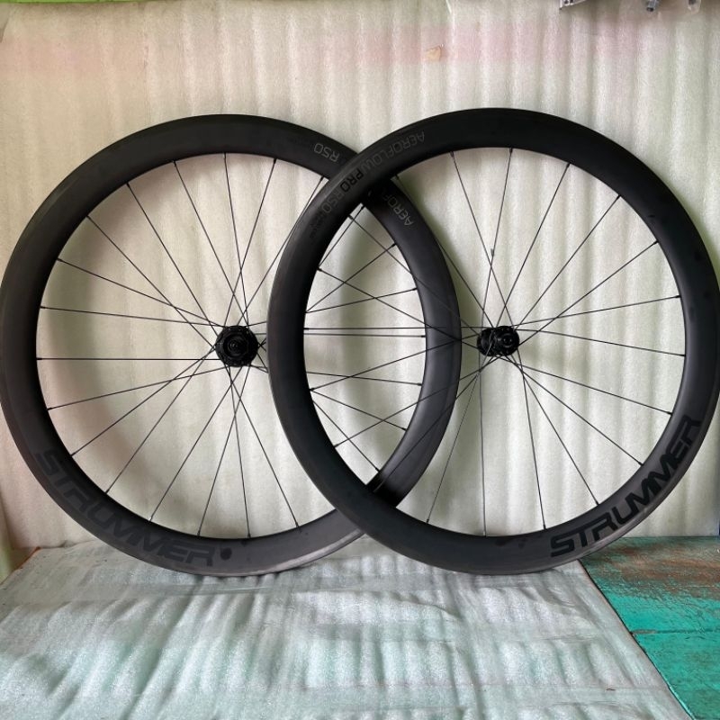 Jual Wheelset Carbon 700c Aeroflow PRO R50 Rims Brake Spoke Pillar 3 ...