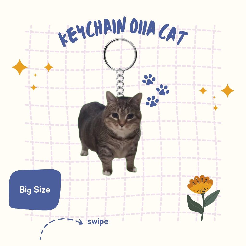 Jual GANTUNGAN KUNCI OIIA CATS | KEYCHAIN OIIA | Shopee Indonesia