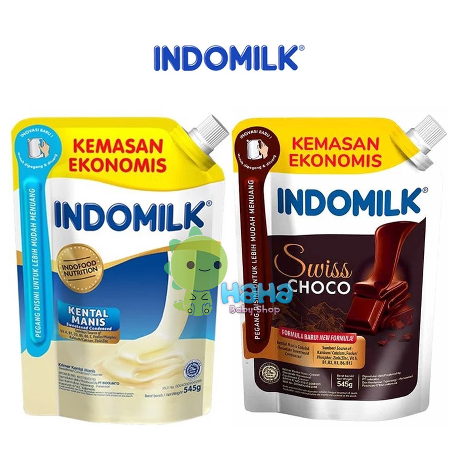 Jual Susu Kental Manis Indomilk Putih Plain atau Coklat Pouch 545gr ...