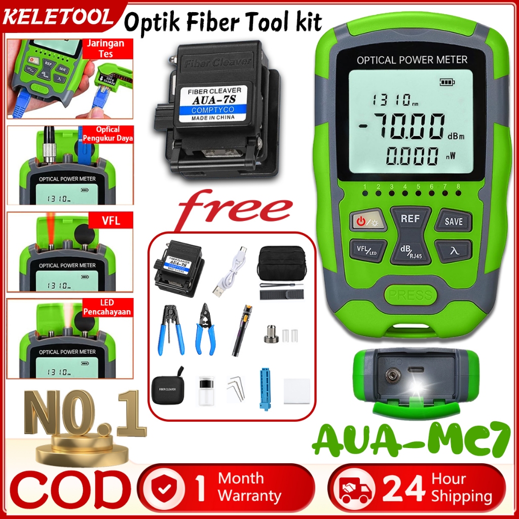 Jual AUA-MC7 Fiber Optik Tool Kit Alat Serat Fiber Optik Kit Lengkap ...