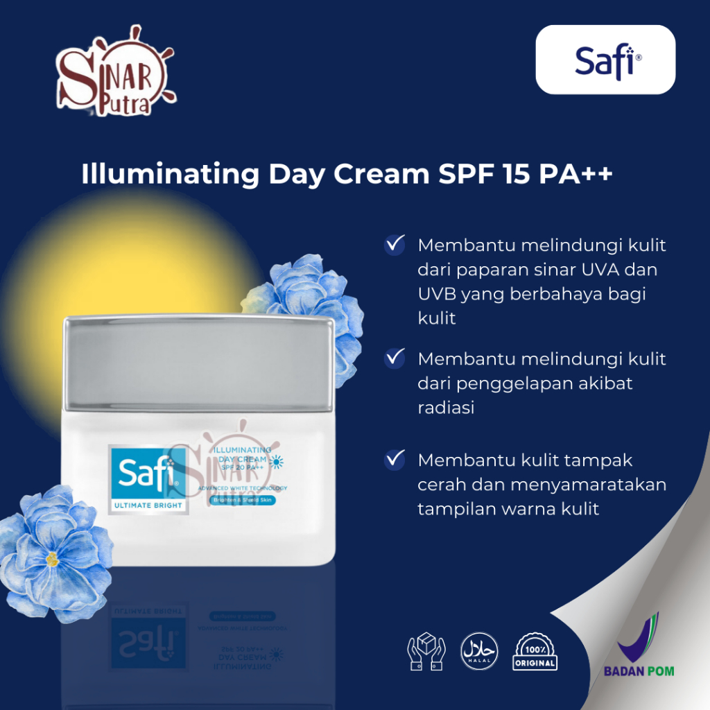 Jual Safi Ultimate Bright Illuminating Day Cream SPF 20PA++ 25gr ...