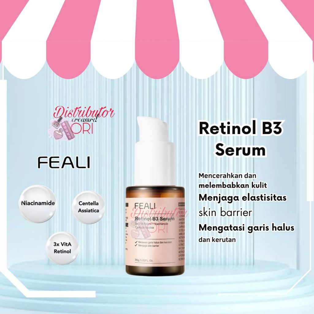 Jual FEALI Retinol B3 Serum - Serum Anti Aging Untuk Mencerahkan Kulit ...