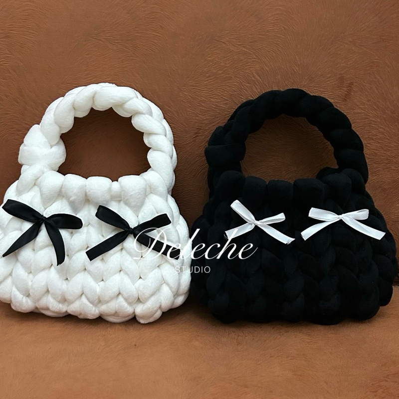 Jual [READY] CHUNKY BAG / CHUNKY KNIT BAG / CHUNKY VELVET KNIT BAG ...
