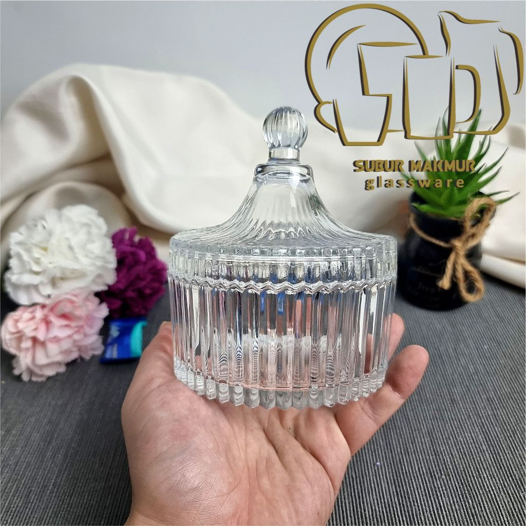 Jual [1 Pcs ] Crystal Candy Jar (TG 033) Souvenir Canister Bowl ...