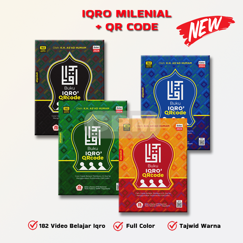 Jual Buku Iqro Milenial Edisi Baru | Bonus 182 Video Belajar | Full ...