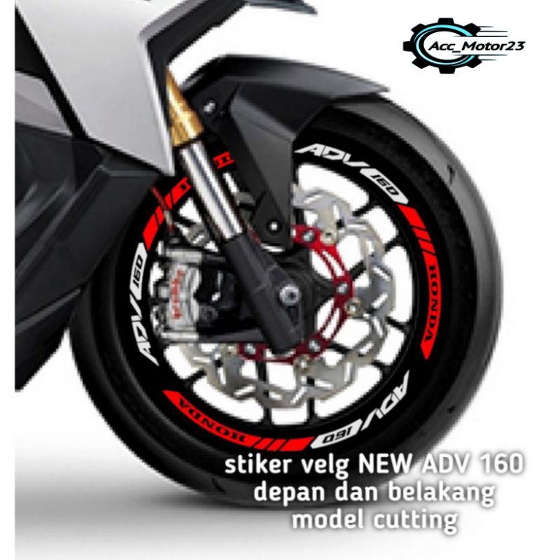 Jual Cutting Sticker Velg Honda Adv 160 Stiker Velg Pelek New Adv 160 ...