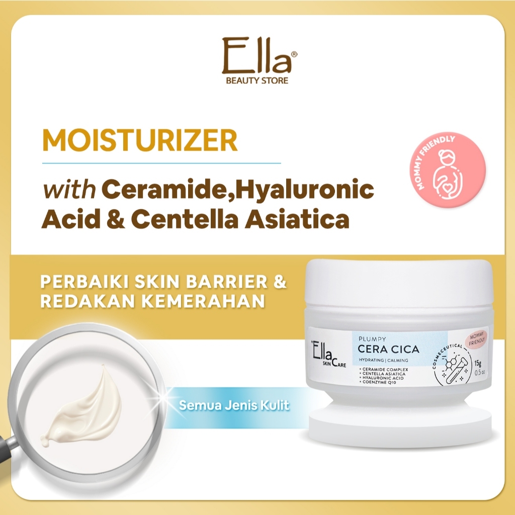 Jual Ella Skincare Plumpy Cera Cica with Ceramide Complex, Mugwort, dan ...