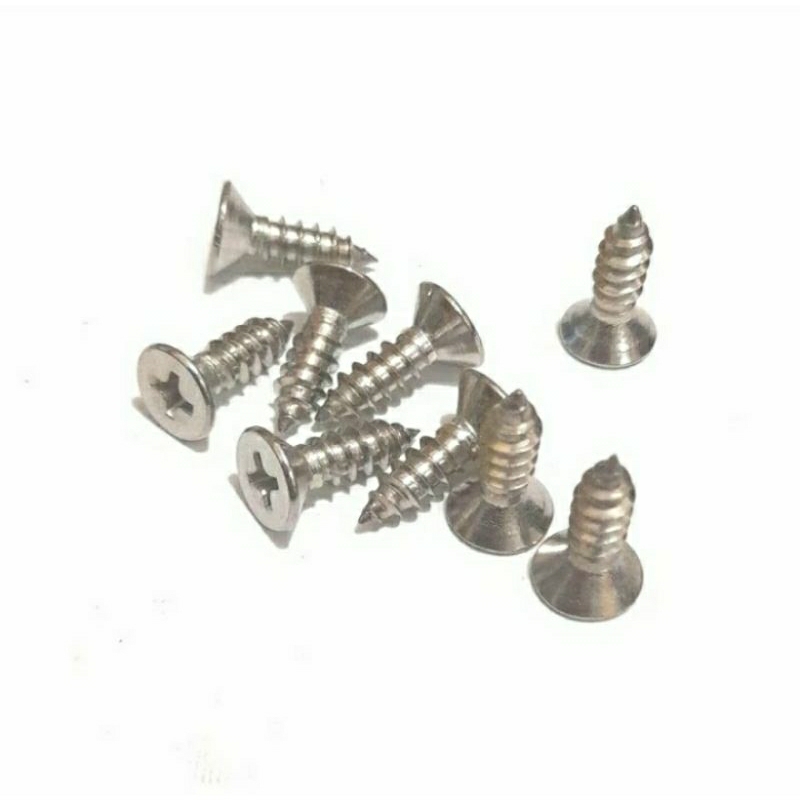 Jual Sekrup stainlees steel 304 FH / FAB 6×3/4 (100 pcs) | Shopee Indonesia