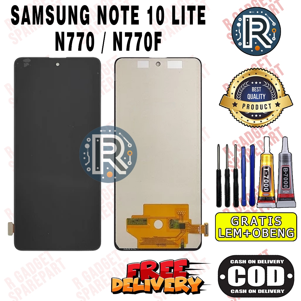 Jual Lcd SAMSUNG NOTE 10 LITE / N770 / N770F Original Fullset GRATIS ...